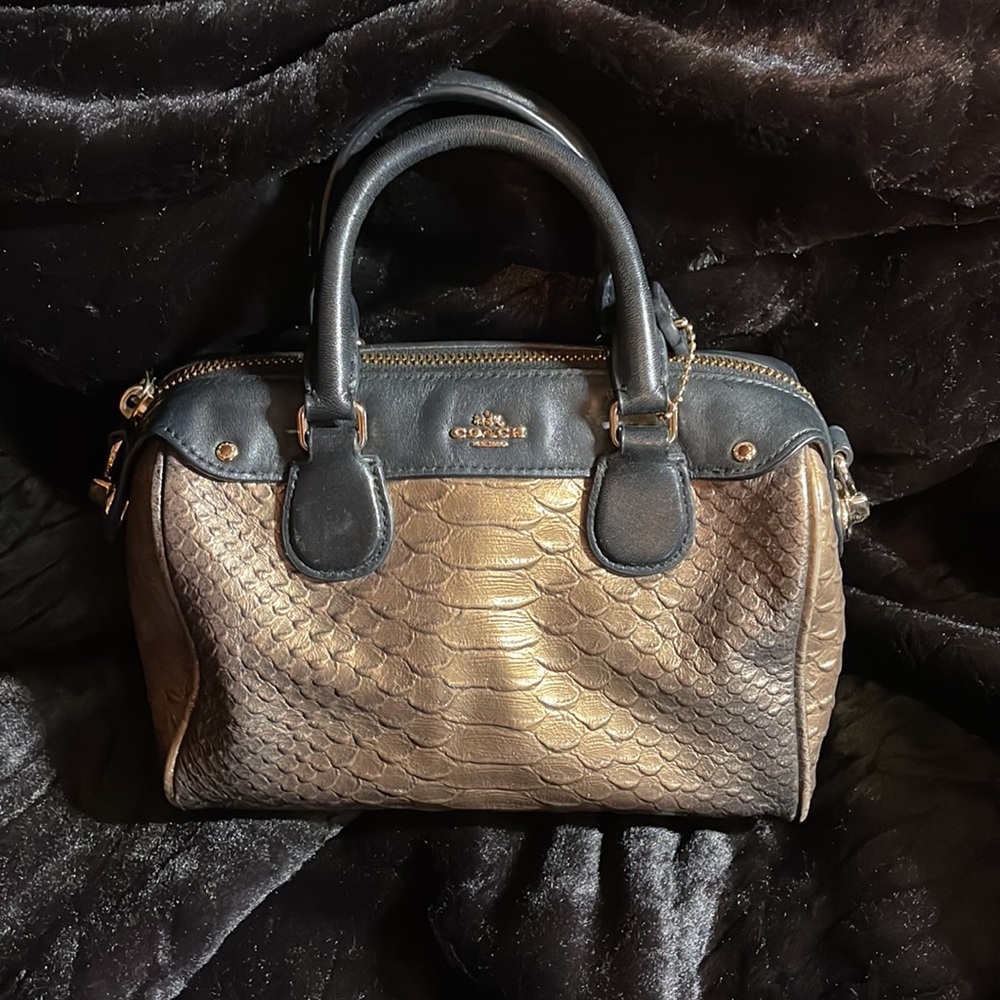 Coach Metallic Gold Baby Bennet Satchel - No Long Str… - Gem